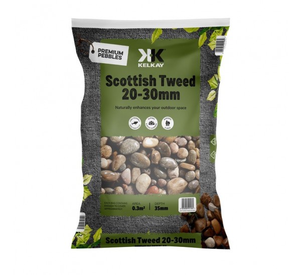 Scottish Tweed Pebbles 20-30mm 25kg Bag (approx)